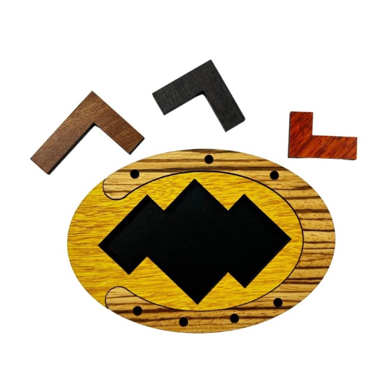 Puzzle 3 L: Sfida di legno unica e attraente - kubekings