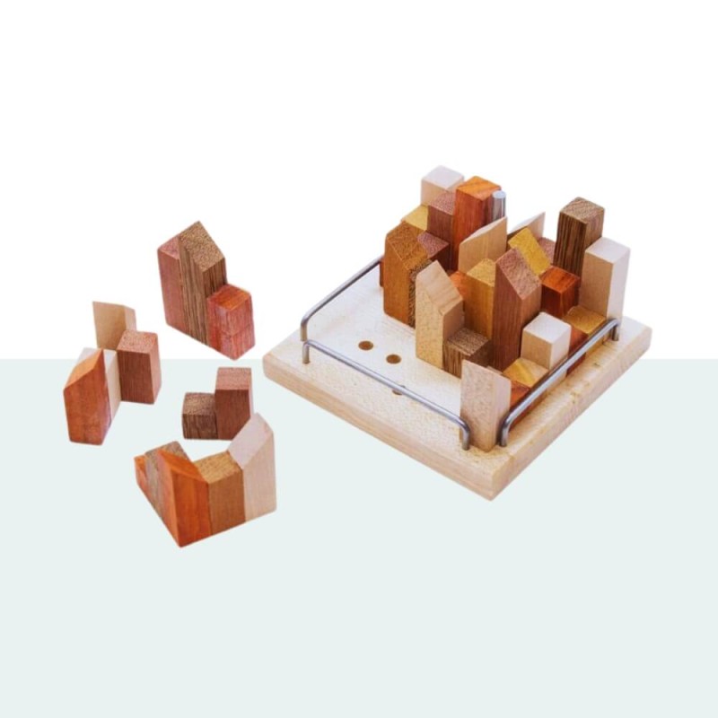 Rompicapo: Skyline Mini - Puzzle in legno da imballaggio