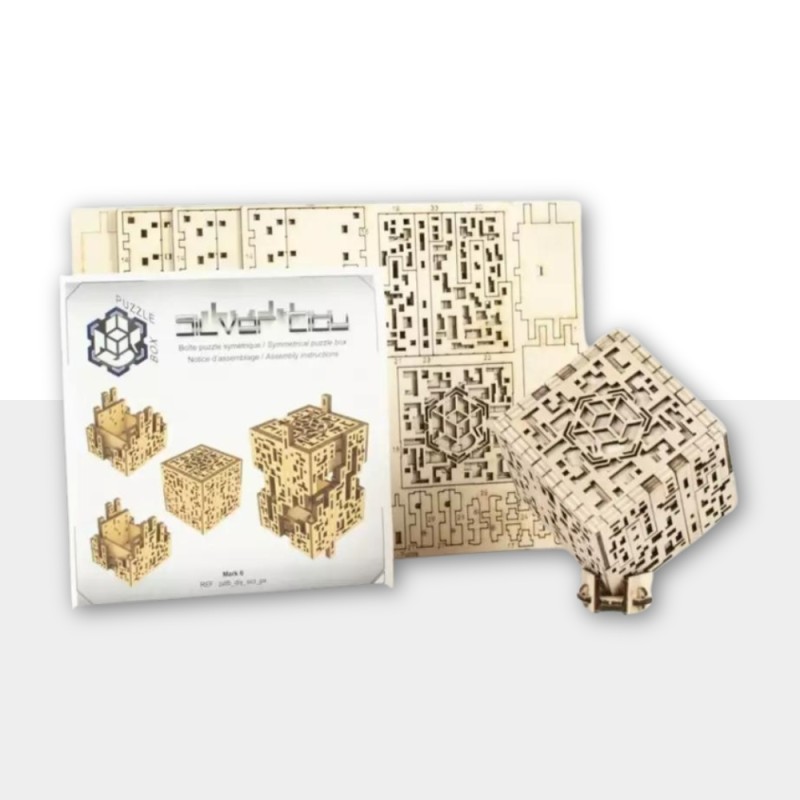 Scatola di puzzle di Silver City: Sfida creativa 🧩 | Kubekings