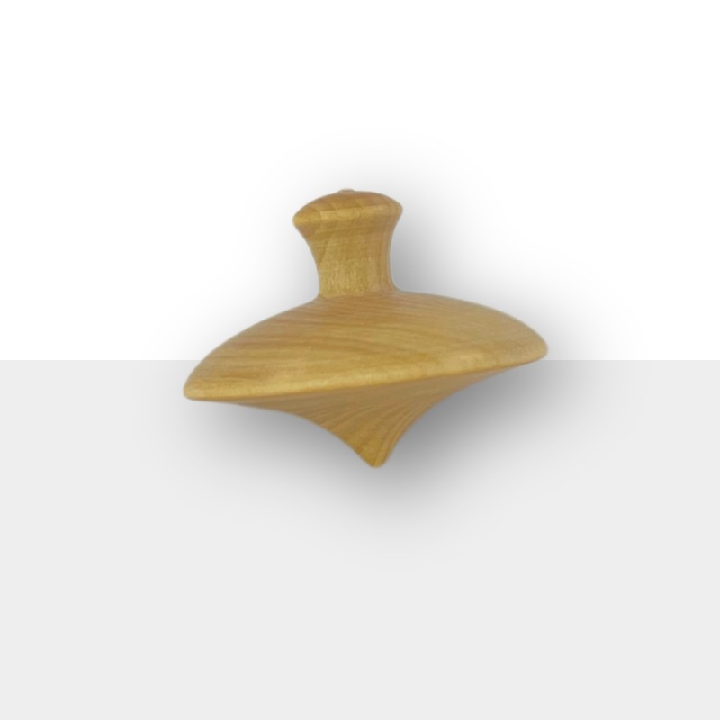 Trottola in legno fatta a mano - Divertimento senza tempo - Kubekings