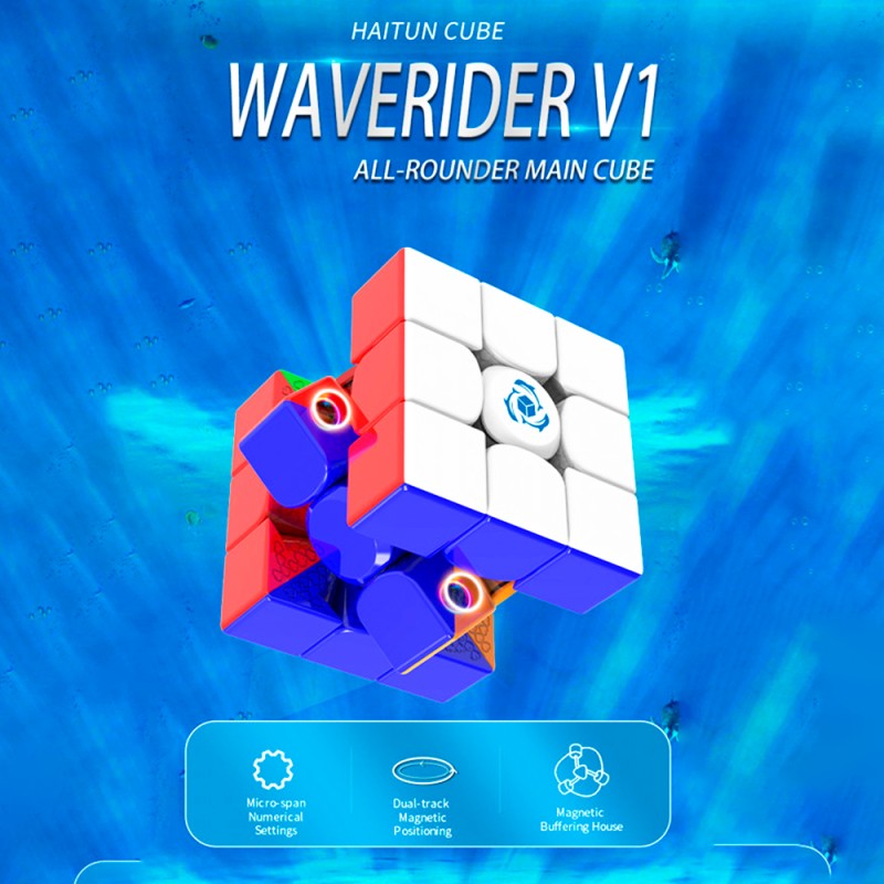 HaiTun WaveRider V1 3x3(Standar) - Trasforma il tuo Speedcubing 🐬