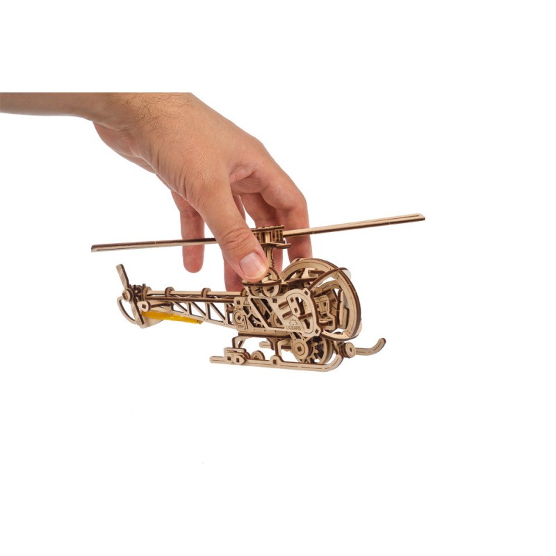 Mini elicottero Ugears - Modello 3D fai da te 🚁 Kubekings