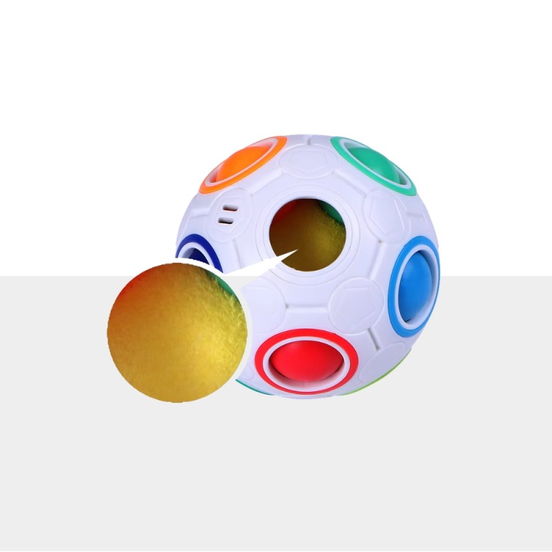Qiyi Rainbow Ball - Puzzle sferico per sfidare l'ingegno