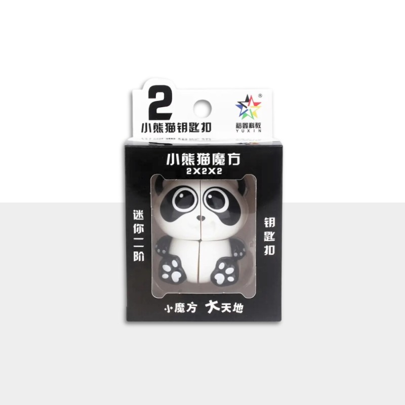 Vendita di Cubo Di Rubik Mini Panda yuxin portachiavi 2x2